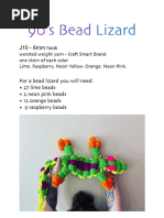 Beaded Lizard Craft Instructions | PDF