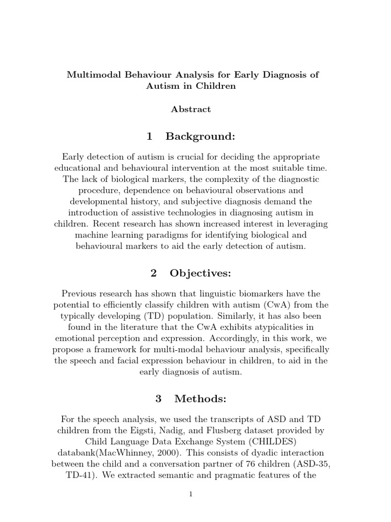 Abstract | PDF | Autism Spectrum | Machine Learning