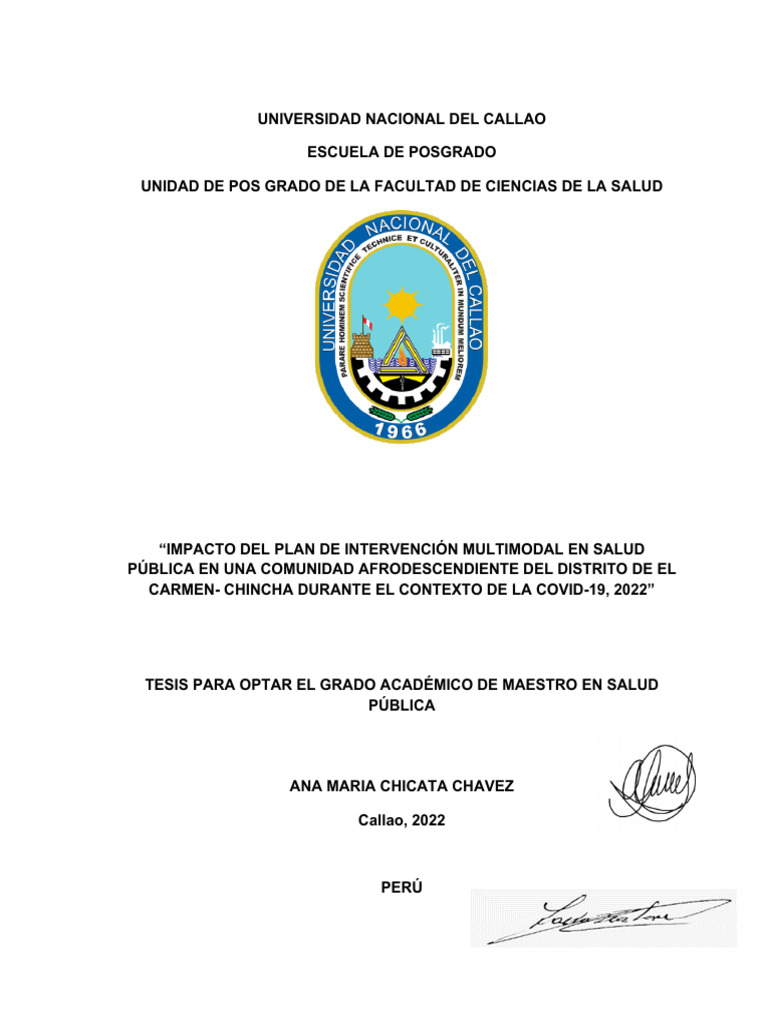 Tesis Chicata Chavez | PDF