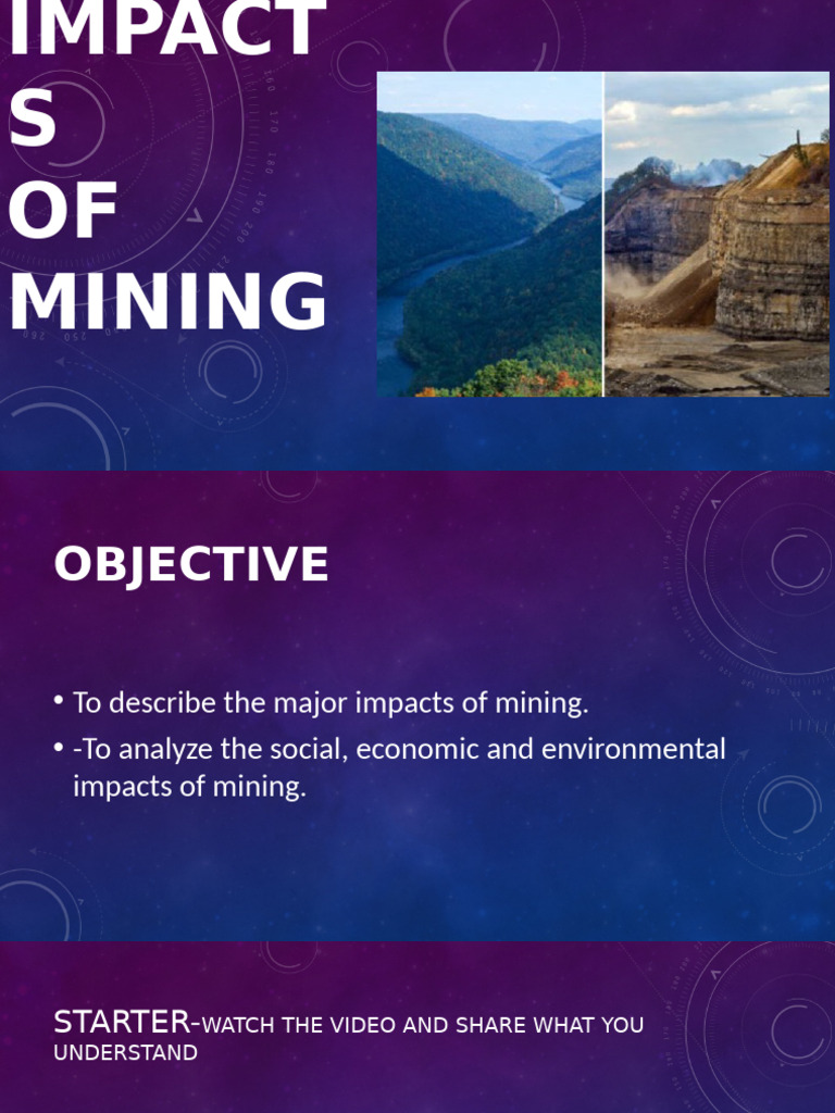 IMPACTS of Mining | PDF | Pollution | Mining