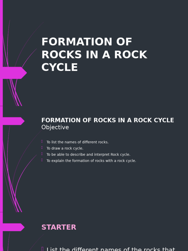 Rock Cycle and Rock Formation Guide | PDF | Rock (Geology ...