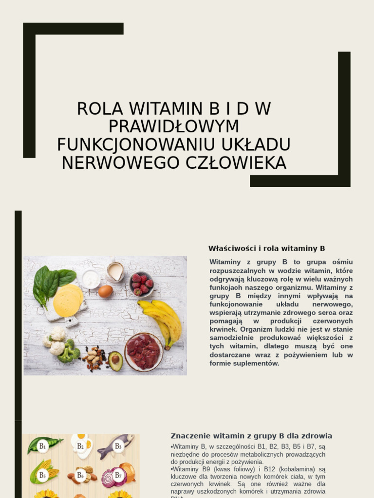 Rola Witamin B I D | PDF