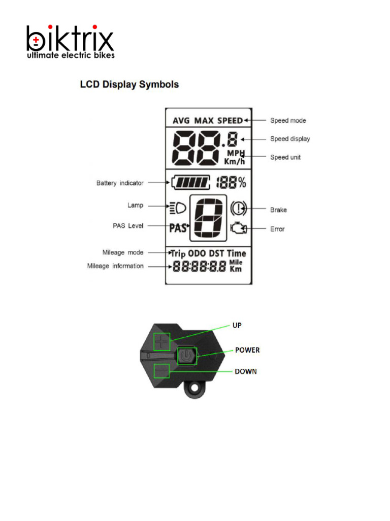 c965 Display Manual Biktrix Version | PDF | Menu (Computing)