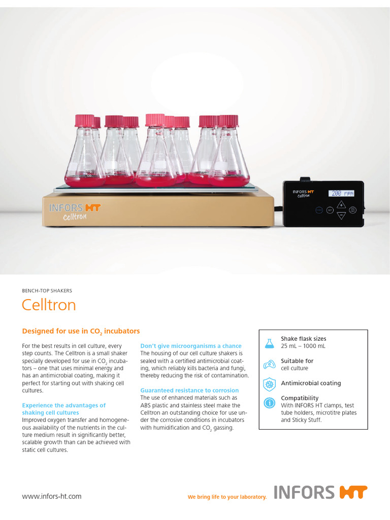 INFORSHT Flyer Celltron en Web | PDF | Cell Culture | Corrosion