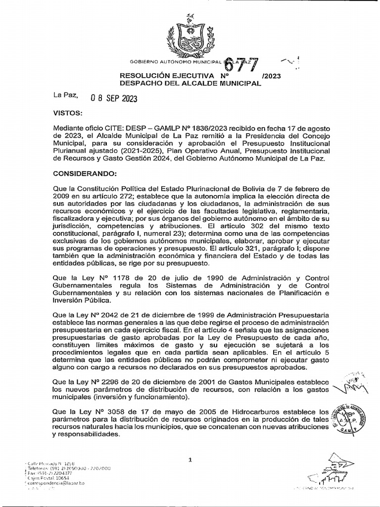 Aprobación Poa 2024 | PDF