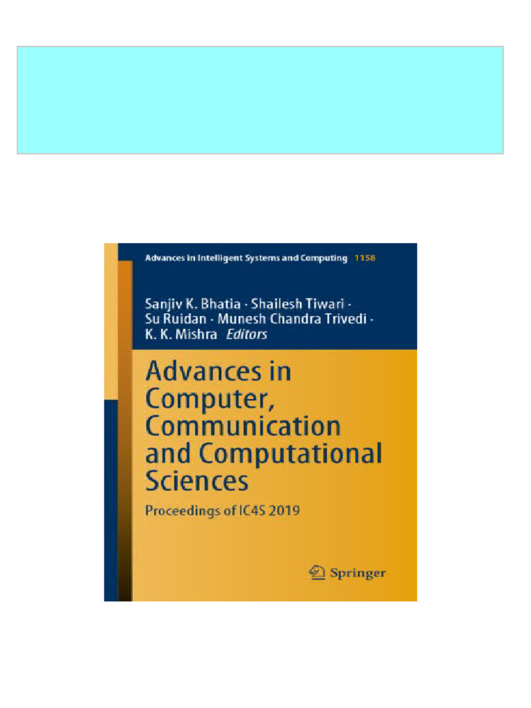Free Pdf Sample Advances In Computer Communication And Computational