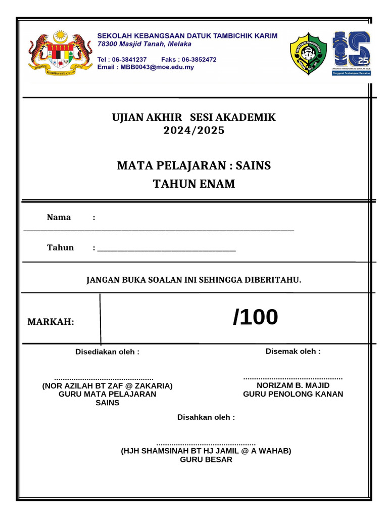 Cover Soalan MP BAHASA INGGERIS | PDF