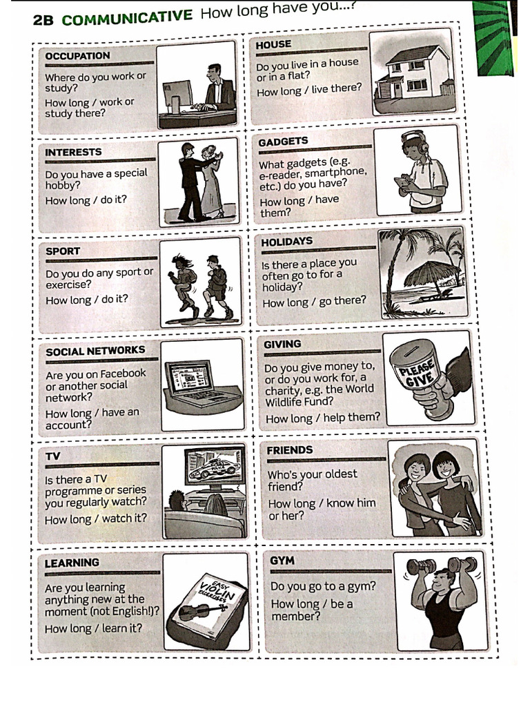 04 - PRESENT PERFECT - Questions - Slips | PDF