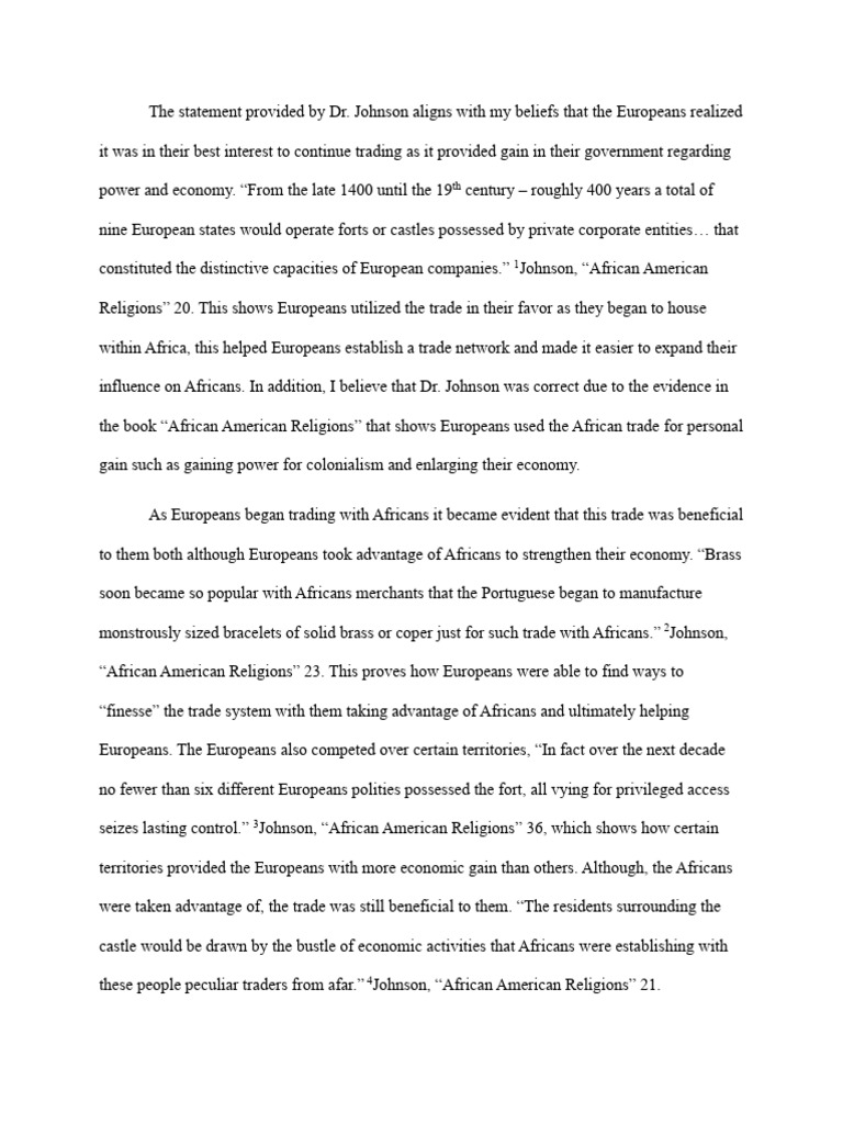 Christopher Gardner - Religion Research Paper | PDF | Trade | Colonialism