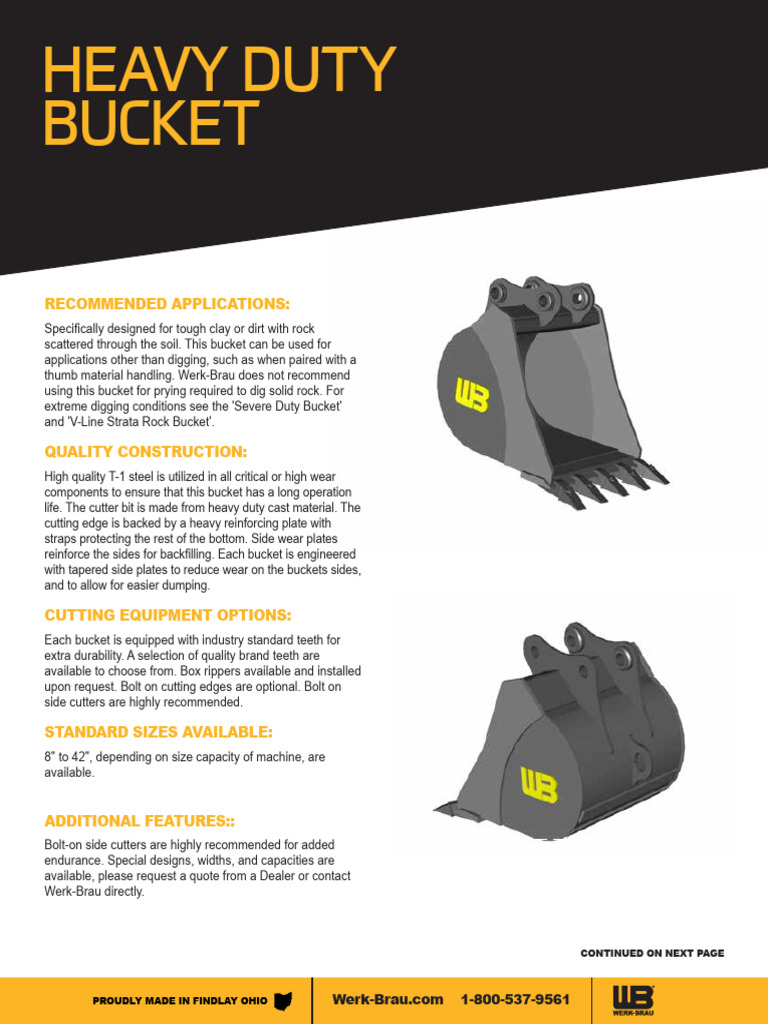 Heavy Duty Bucket Mini Excavator | PDF