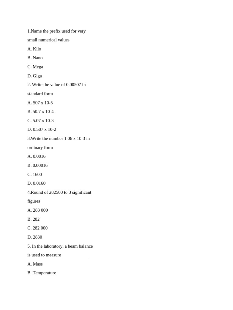Chemistry Form 1 - 115909 | PDF