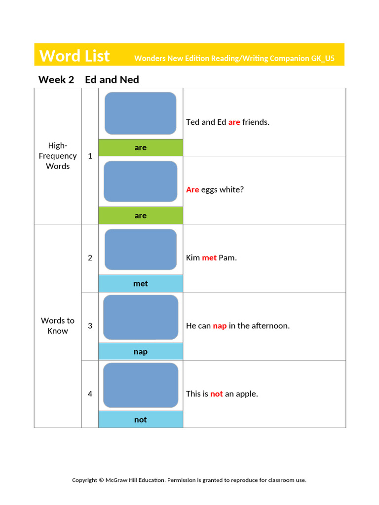 Unit 5 Week 2 Word List (English) | PDF