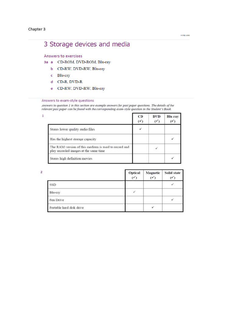Chapter 3 Book Answers | PDF