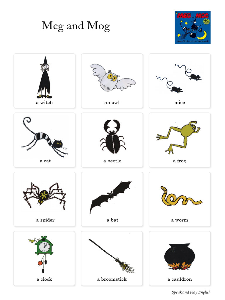 Meg and Mog Cards Printable Images | PDF