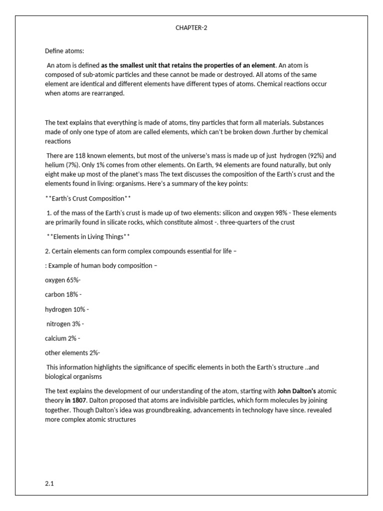 Chater 2 | PDF | Atoms | Atomic Nucleus