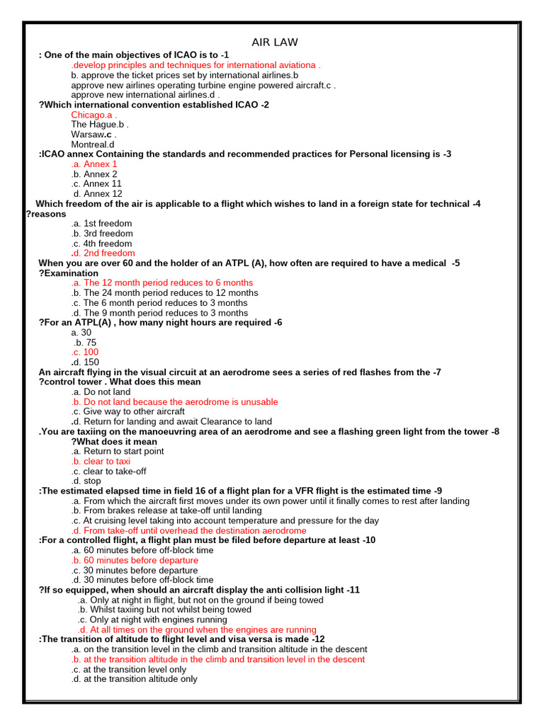 Atpl Quetions Bank | PDF | Instrument Flight Rules | Air Traffic Control