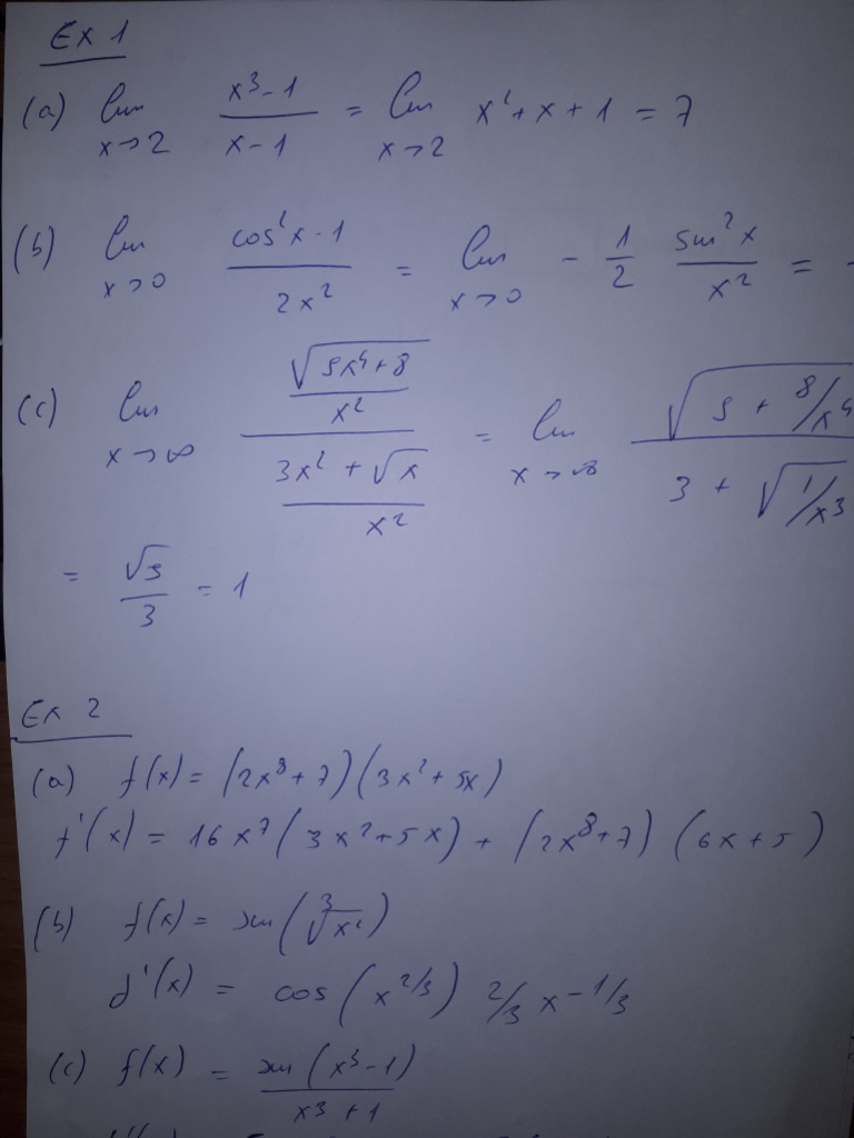 Key Calculus Exam | PDF