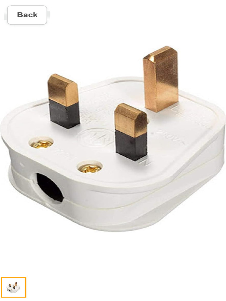 Tenby 13A 3 Pin Plug Fused UK White 739401 (Pack | PDF