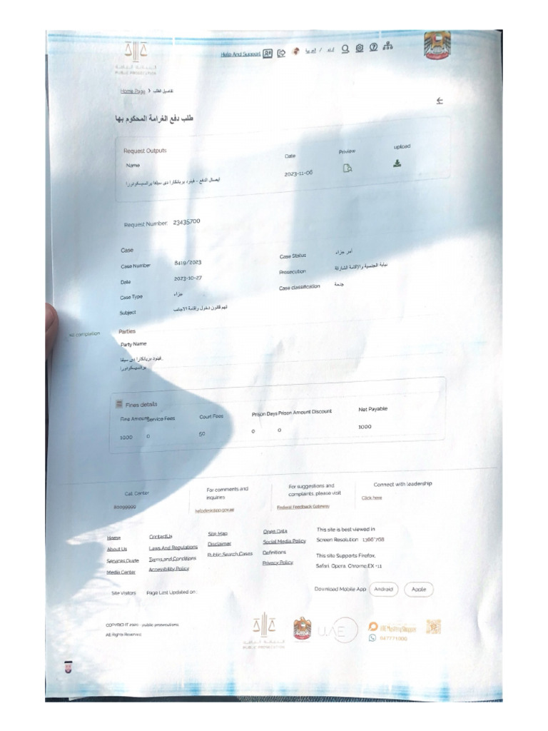 Request Outputs | PDF