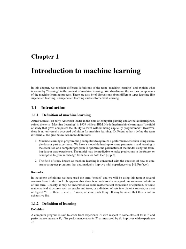 ML Book | PDF | Machine Learning | Statistical Classification