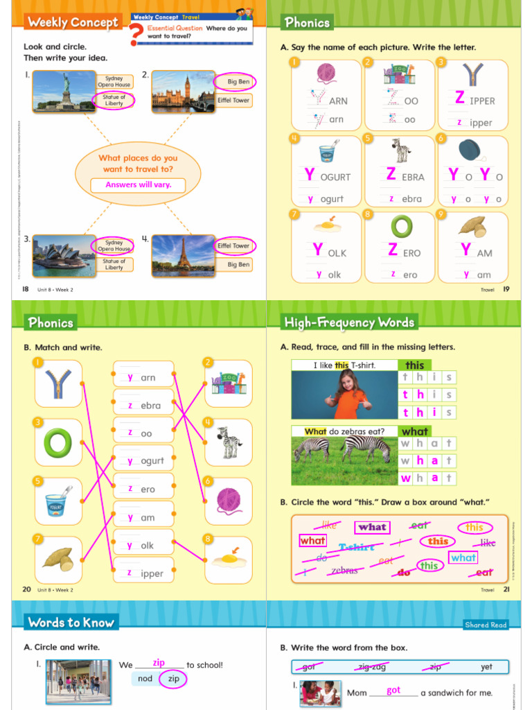 Unit 8 Week 2 Practice Book Answer Key | PDF