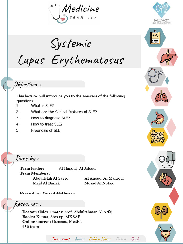 4.systemic Lupus Erythematosus | PDF | Causes Of Death | Medicine