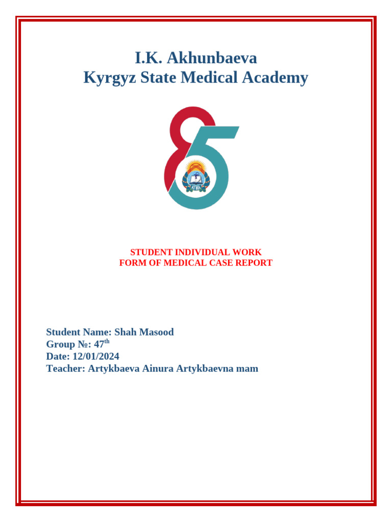 KSMA SIW Cover Page - Dr. Masood Shah | PDF