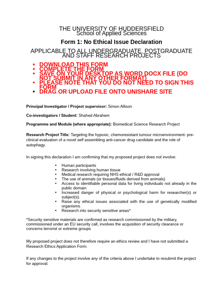 Ethical Form 1 | PDF