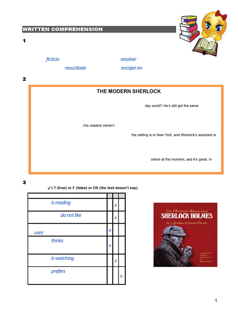 Written Comprehension - The Modern Sherlock. | PDF | Sherlock Holmes ...