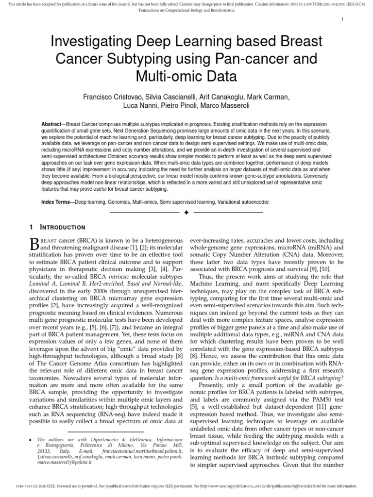 Breast Cancer Deep Learning | PDF | Artificial Neural Network | Micro Rna