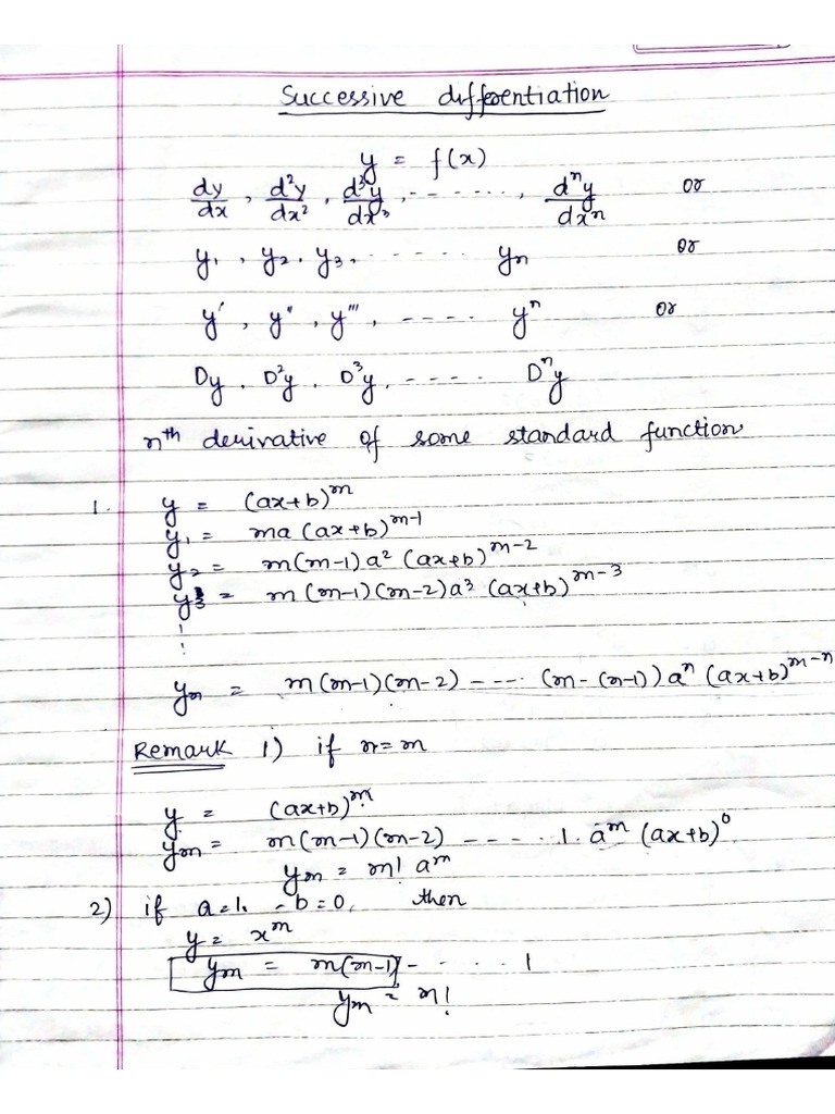 Successive 20differentiation | PDF