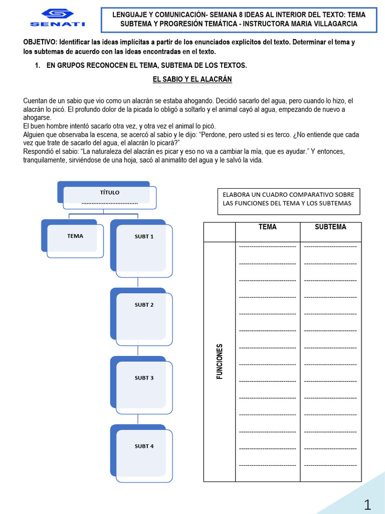 8 Semana Progresión Temática | PDF