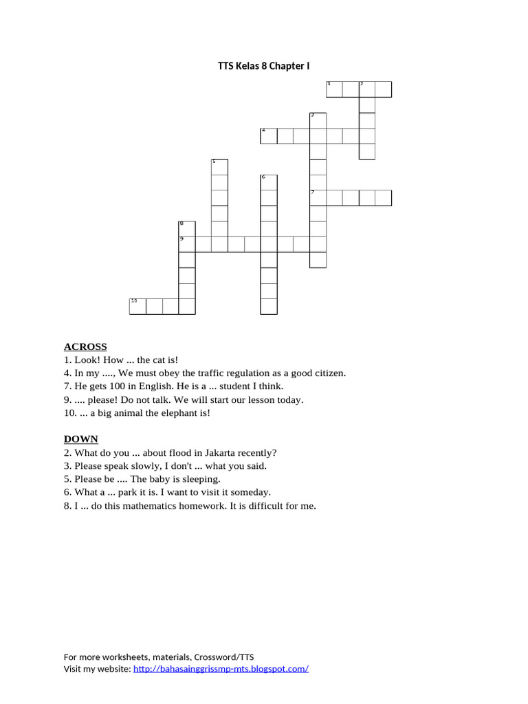 TTS Bahasa Inggris Kelas 8 | PDF