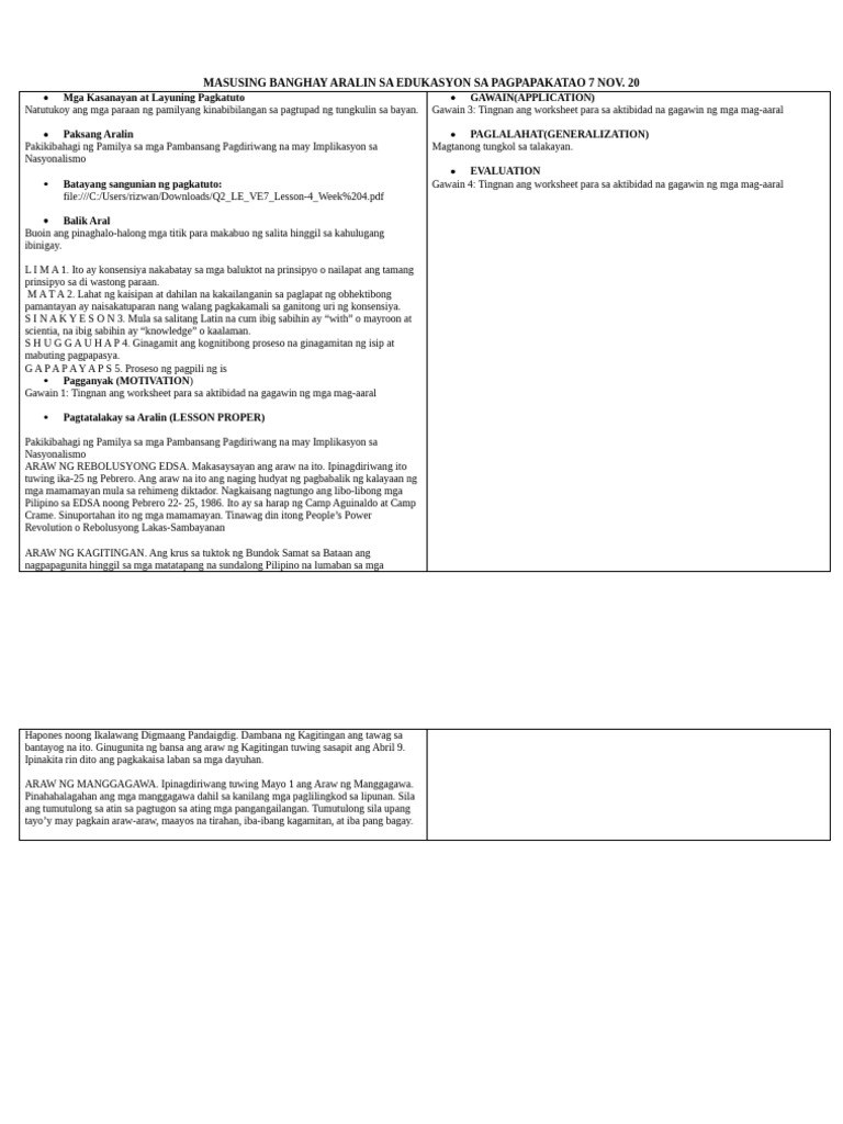 Q2 Week 1 Nov.20 | PDF