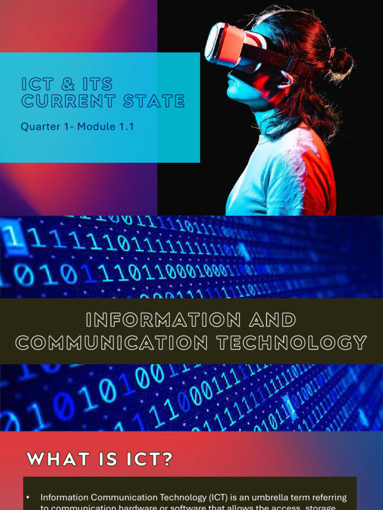q1 1 Ict Its Current State | PDF | World Wide Web | Internet & Web