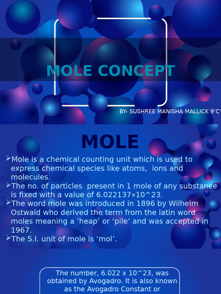 Mole Concept | PDF
