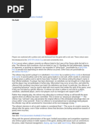 Offense Codes for Red & Yellow Cards | PDF | Ball Games | Football Codes