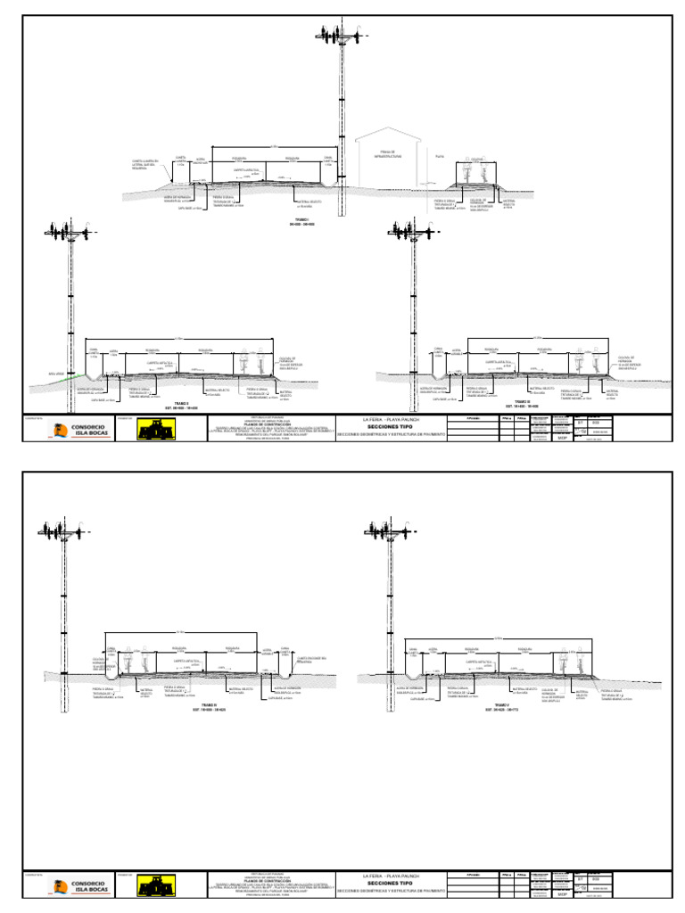Modificacion Secciones Playa Paunch | PDF | Grava | Rocas