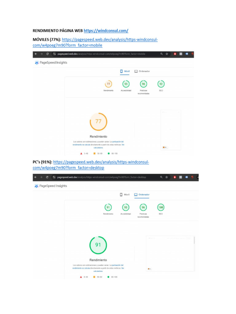 Rendimiento Web y Errores de Píxeles | PDF