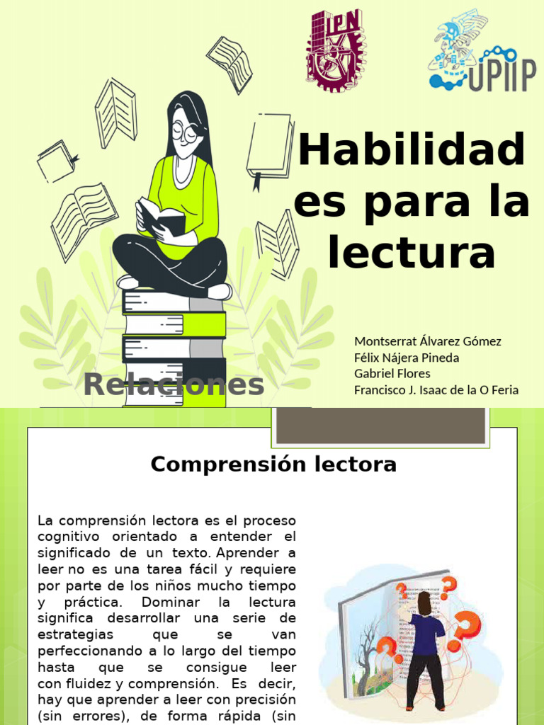 Habilidades para La Lectura | PDF | Comprensión lectora | Sumario ...