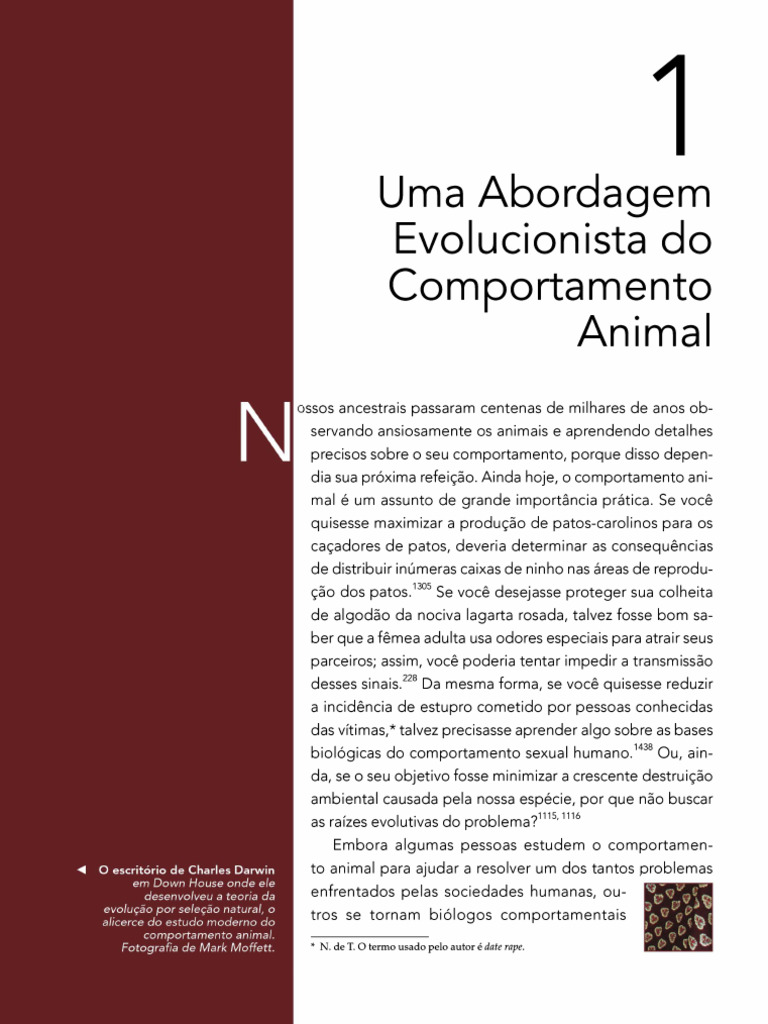 Capitulo 1 - Alcock Uma Abordagem Evolucionista Do C Animal | PDF