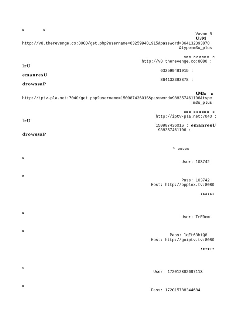 Xtream M3u IPTV 18 | PDF