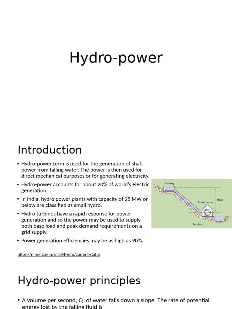 Hydro Power | PDF | Hydroelectricity | Electricity Generation