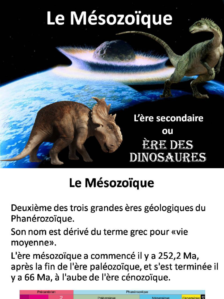 04 Le Mésozoique | PDF
