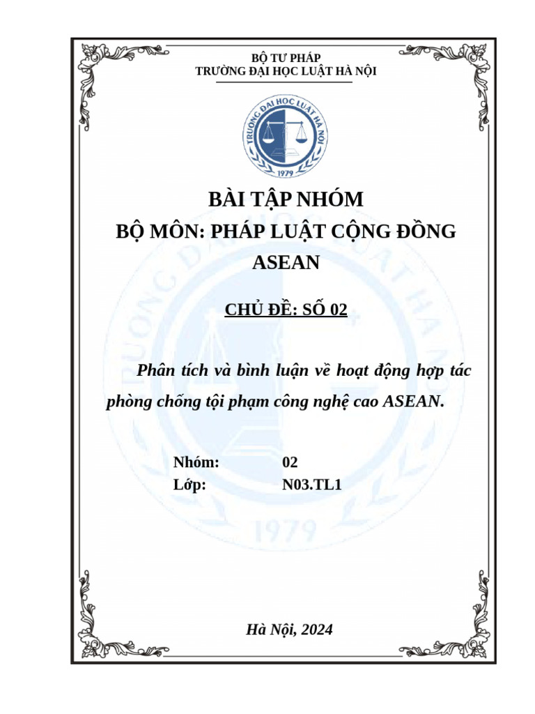 BTN PL C NG Đ NG ASEAN L P N03.TL1 Nhóm 02 | PDF