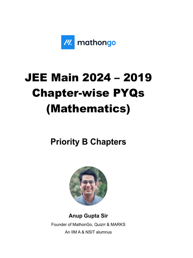 Mathongo Mathematics Priority B Part 1 | PDF | Matrix (Mathematics ...