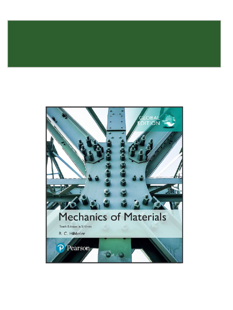 (FREE PDF Sample) (Solution Manual) Mechanics of Materials in SI Units ... (FREE PDF Sample) (Solution Manual) Mechanics of Materials in SI Units ...