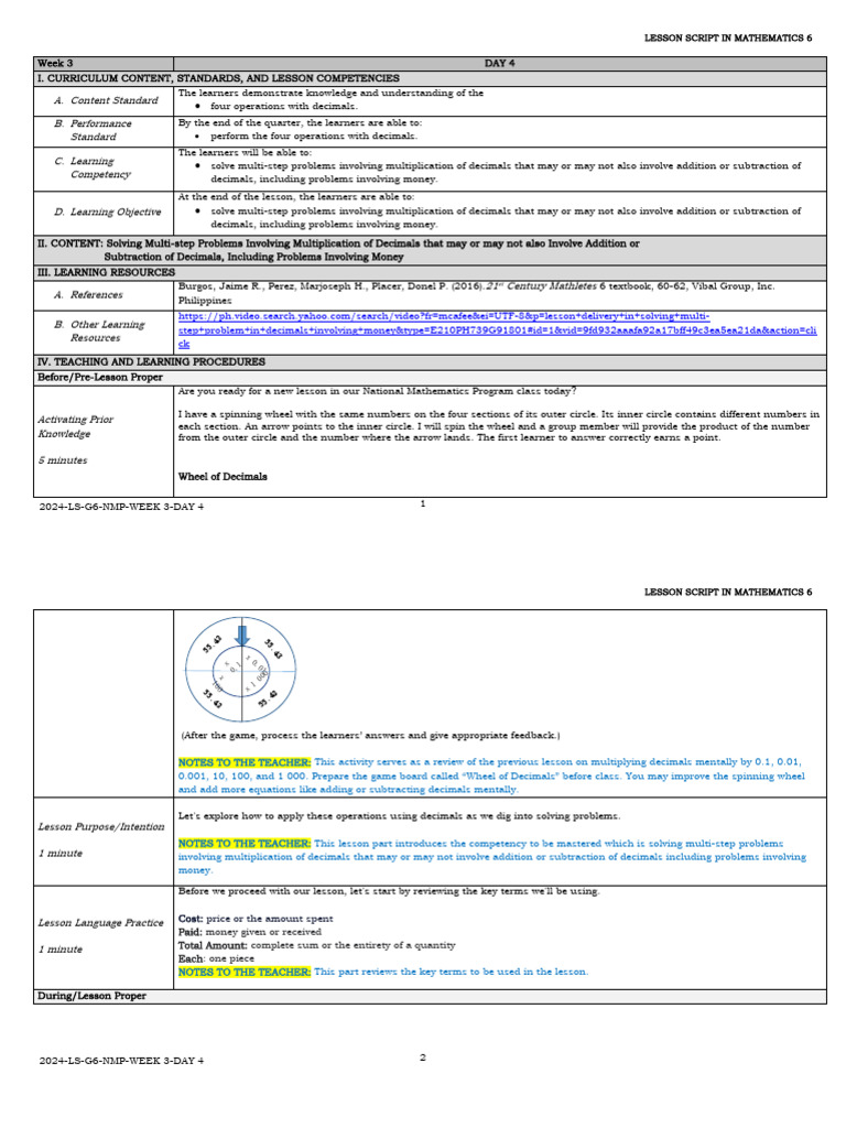 A. Content Standard B. Performance Standard C. Learning Competency | PDF