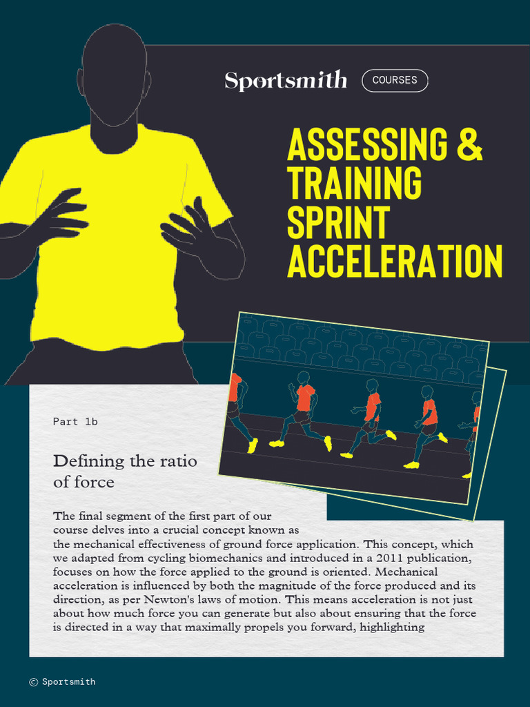 Assessing and Training Sprint Acceleration Part 1b | PDF | Force ...