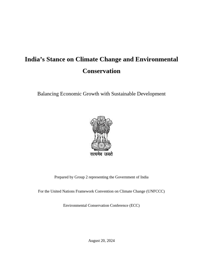 Position Paper | PDF | Climate Change Mitigation | Climate Change
